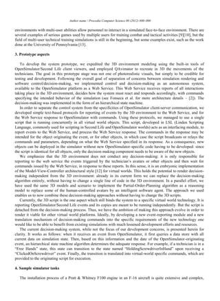 Development of a mechanical maintenance training simulator in OpenSimulator for F-16 aircraft ...