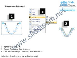 V shaped layout powerpoint diagrame templates 0712 | PPT