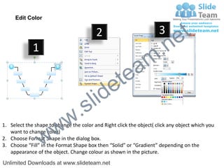 V shaped layout powerpoint diagrame templates 0712 | PPT