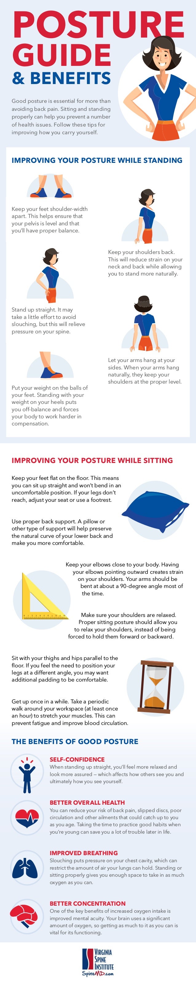 The Health Benefits Of Improving Your Posture [infographic]