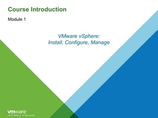 PLAN COURS VCP VMWARE MTS GROUP AFRICA VSICM6 M01_CourseIntro.pptx