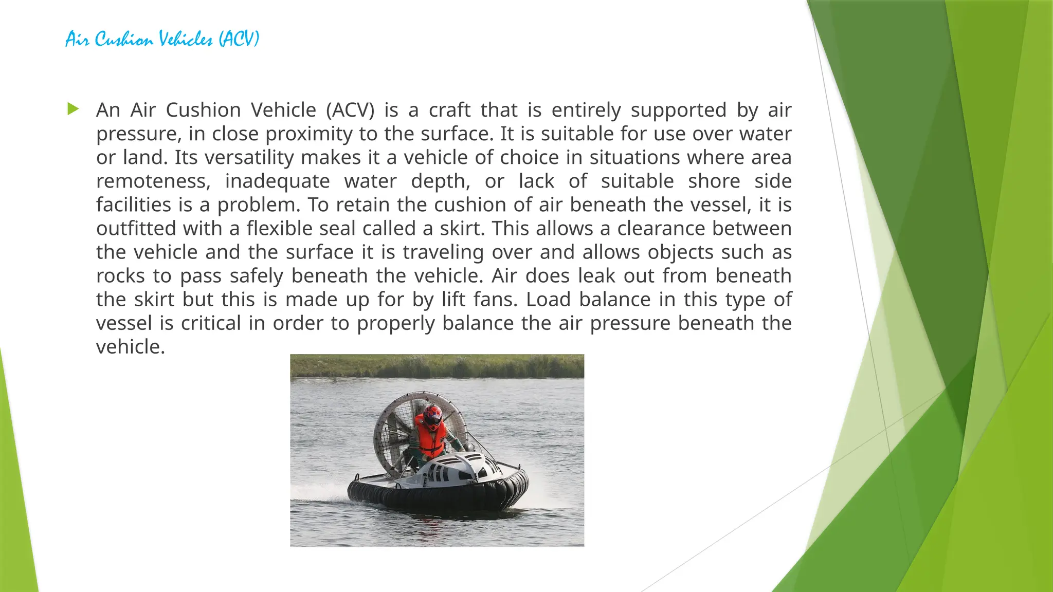 High speed crafts design advantages parameters used and construction | PPTX