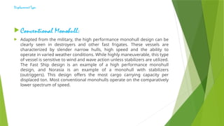 High speed crafts design advantages parameters used and construction | PPTX