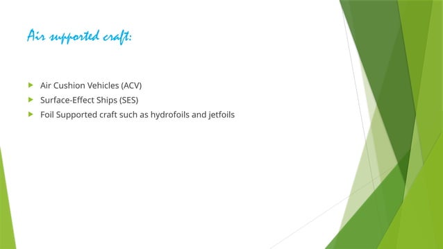 High speed crafts design advantages parameters used and construction | PPTX