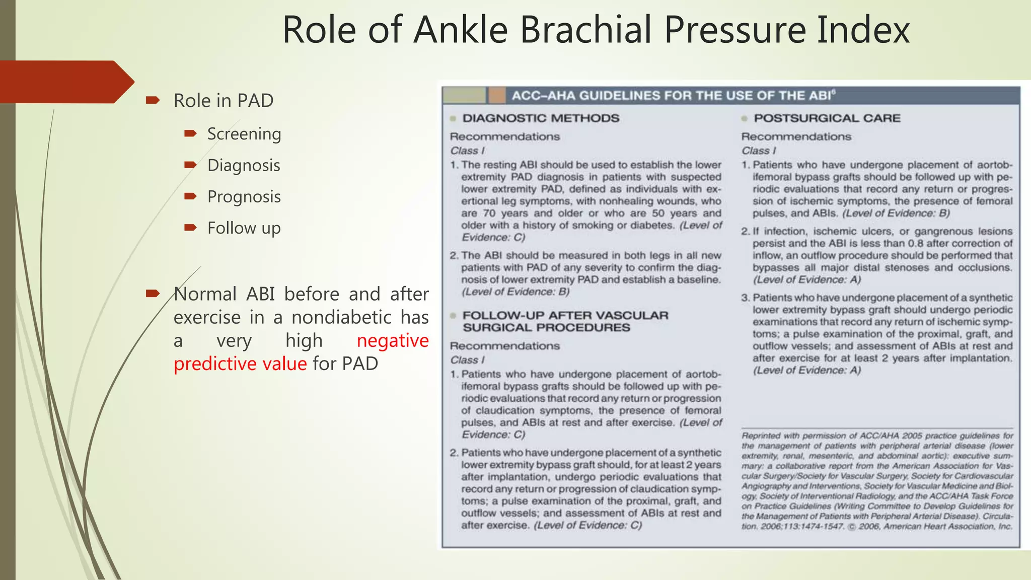 Vascular Laboratory: Arterial Physiologic Assessment & Arterial Duplex ...