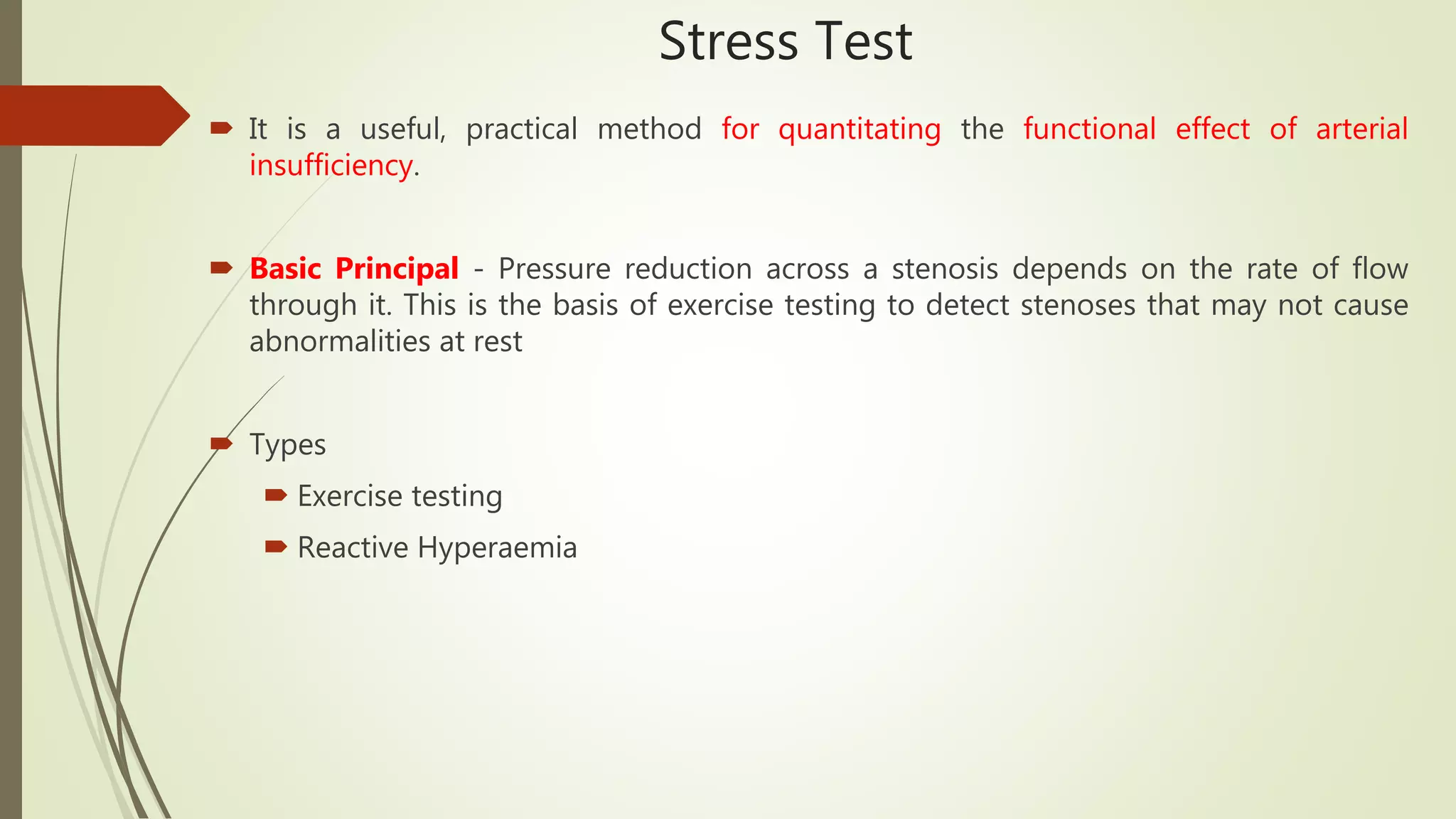 Vascular Laboratory: Arterial Physiologic Assessment & Arterial Duplex ...