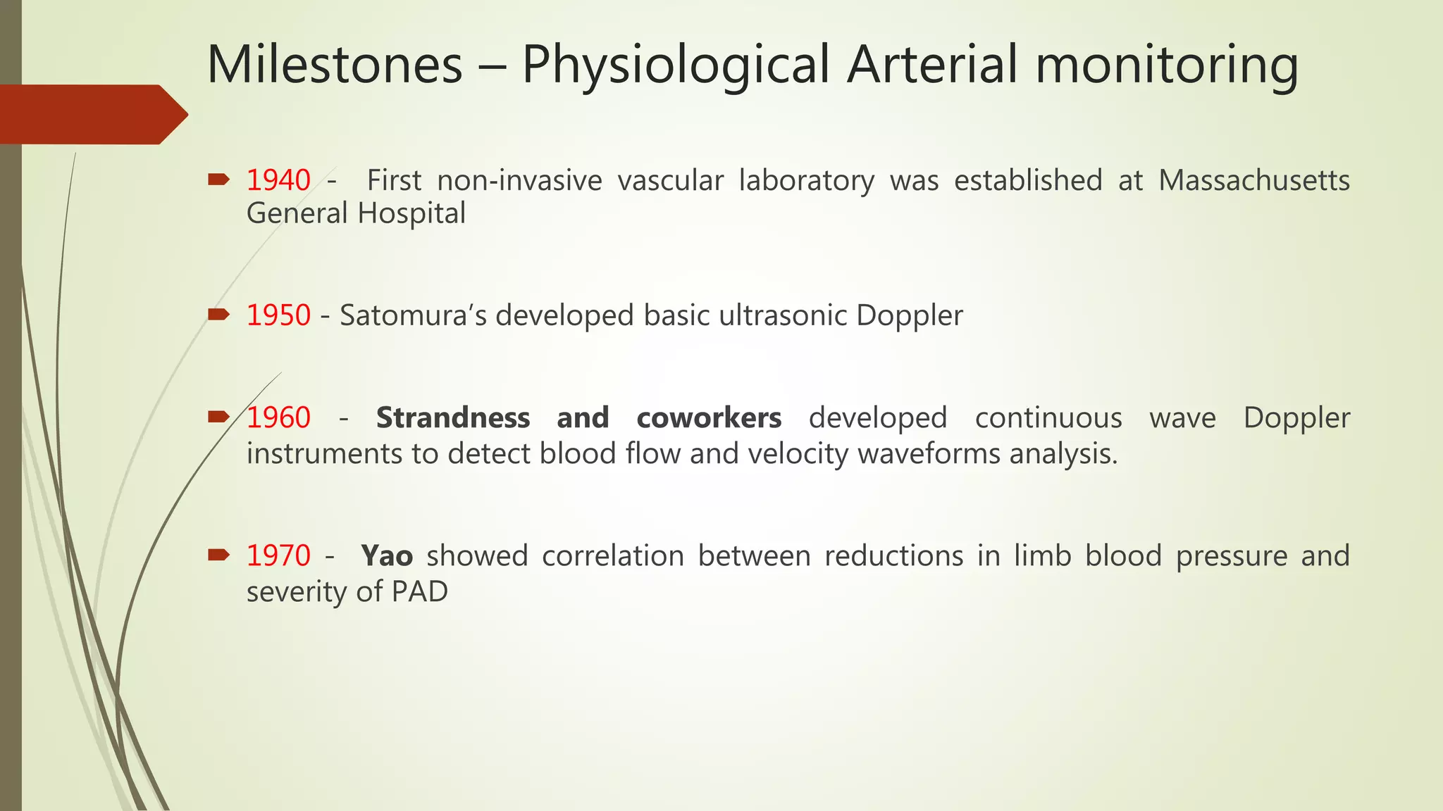 Vascular Laboratory: Arterial Physiologic Assessment & Arterial Duplex ...