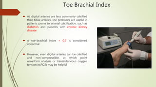 Vascular Laboratory: Arterial Physiologic Assessment & Arterial Duplex ...