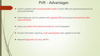 Vascular Laboratory: Arterial Physiologic Assessment & Arterial Duplex ...