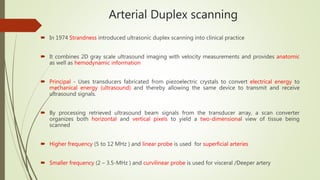 Vascular Laboratory: Arterial Physiologic Assessment & Arterial Duplex ...