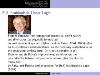 Intuitive Semantics for Full Intuitionistic Linear Logic (2014) | PDF | Science