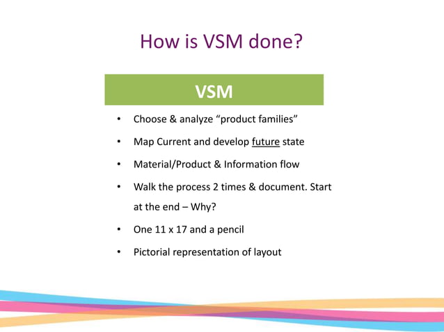 VSM - Value Stream Mapping | PPT