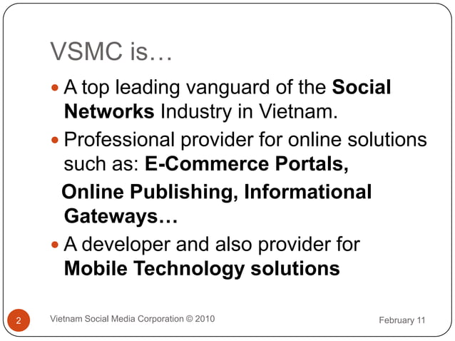 VSMC Overview | PPT