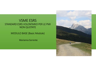 VSME ESRS Standard Volontario per le PMI non quotate | PPT