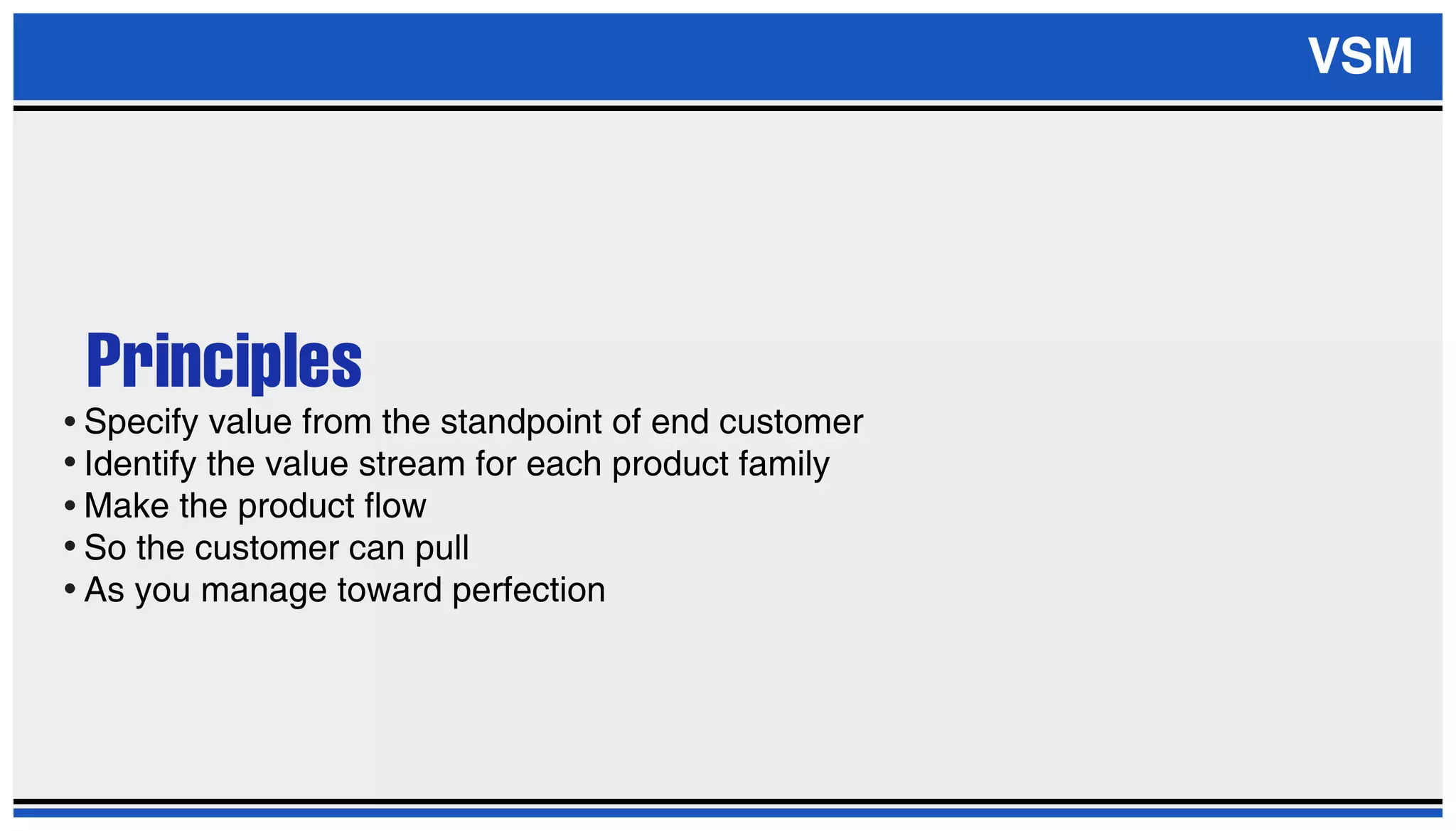 PPT ON VALUE STREAMING MAPPING (VSM) | PPT