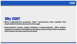 PPT ON VALUE STREAMING MAPPING (VSM) | PPT