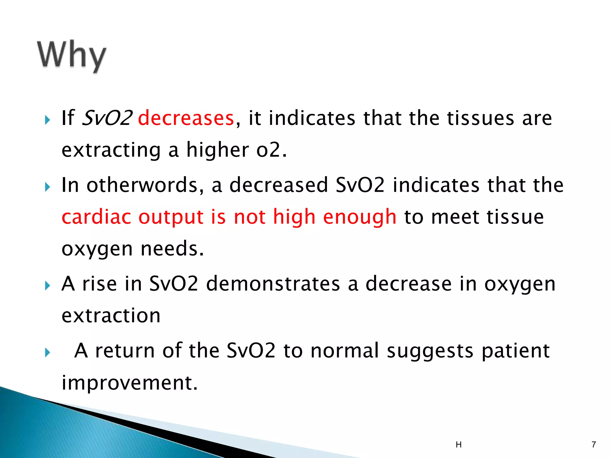 Vso2(venous oximetry) mixed venous o2 sat | PPTX