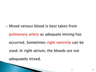 Vso2(venous oximetry) mixed venous o2 sat | PPTX