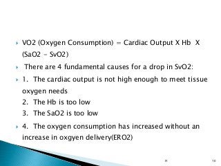 Vso2(venous oximetry) mixed venous o2 sat | PPTX