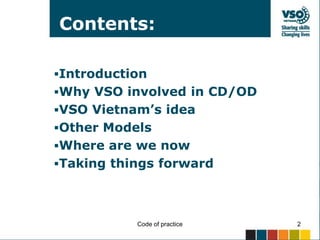 Vso code of practice review | PPT