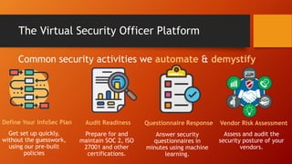 The Virtual Security Officer Platform | PPT