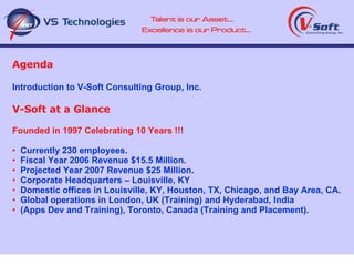 V-Soft Consulting Group Inc. | PPT