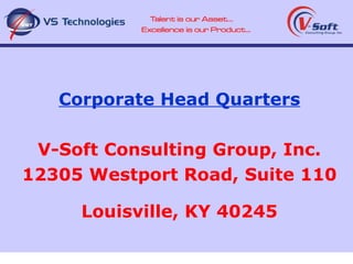 V-Soft Consulting Group Inc. | PPT