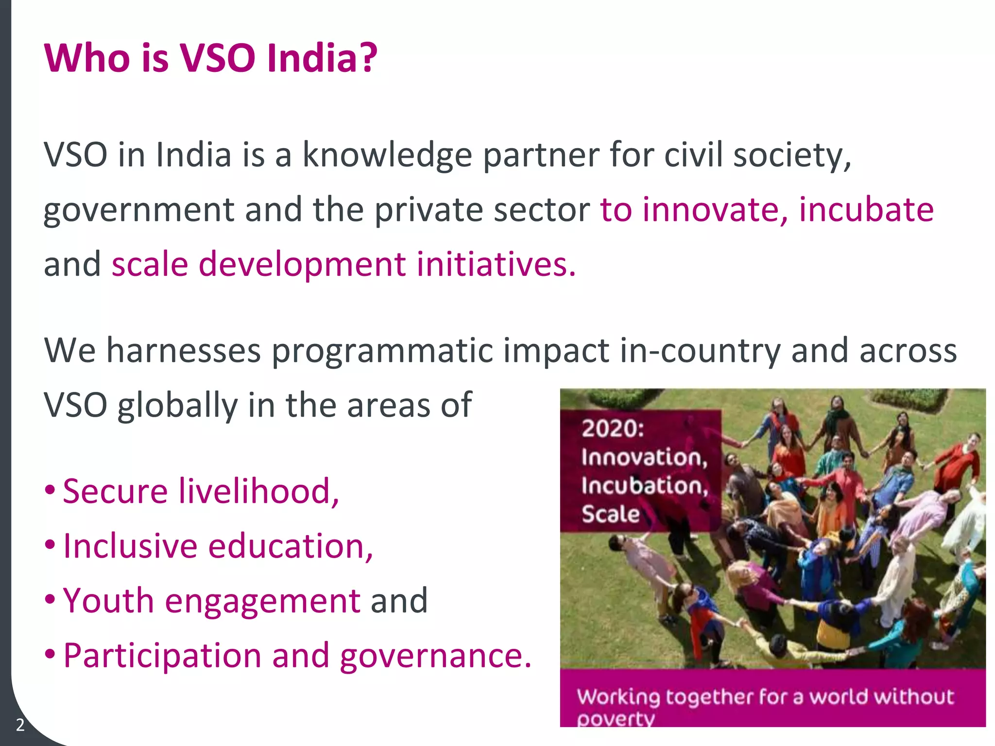 VSO India Organizational Profile | PPTX