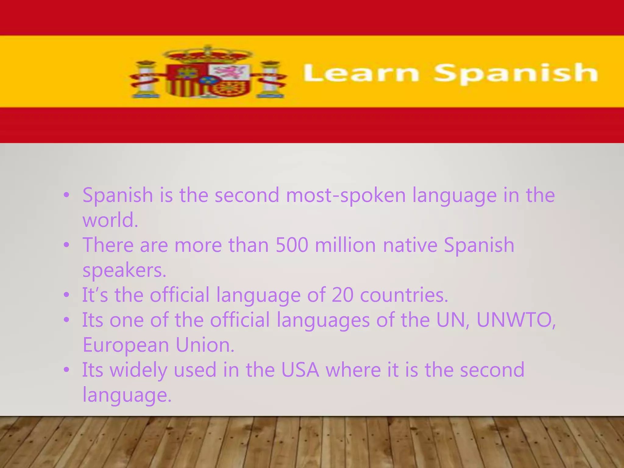 V spanish school introduction | PPT