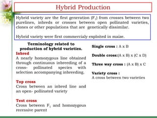 Breeding methods in cross pollinated crops with major emphasis on ...