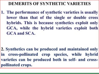 Breeding methods in cross pollinated crops with major emphasis on ...