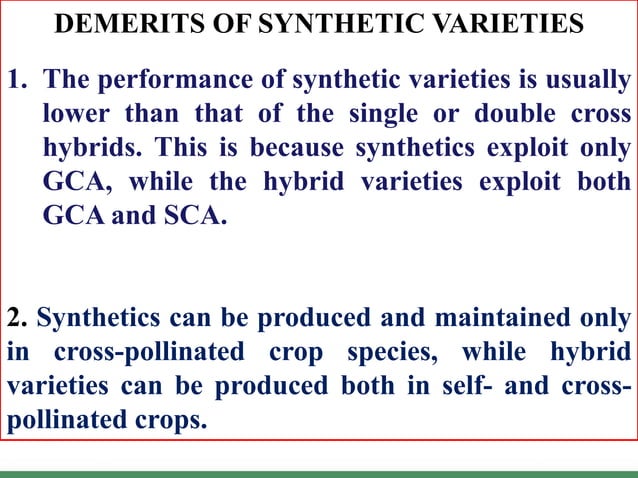 Breeding methods in cross pollinated crops with major emphasis on ...