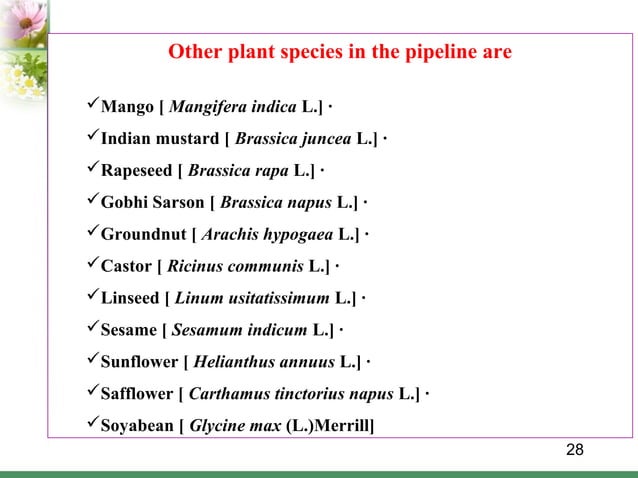 THE PROTECTION OF PLANT VARIETIES & FARMER’S ACT, 2001 And THE PPV & FR ...