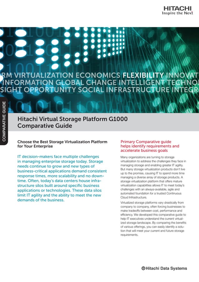 Hitachi Virtual Storage Platform Competitive Comparison Guide | PDF