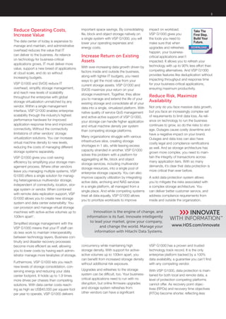 Hitachi Virtual Storage Platform Competitive Comparison Guide | PDF