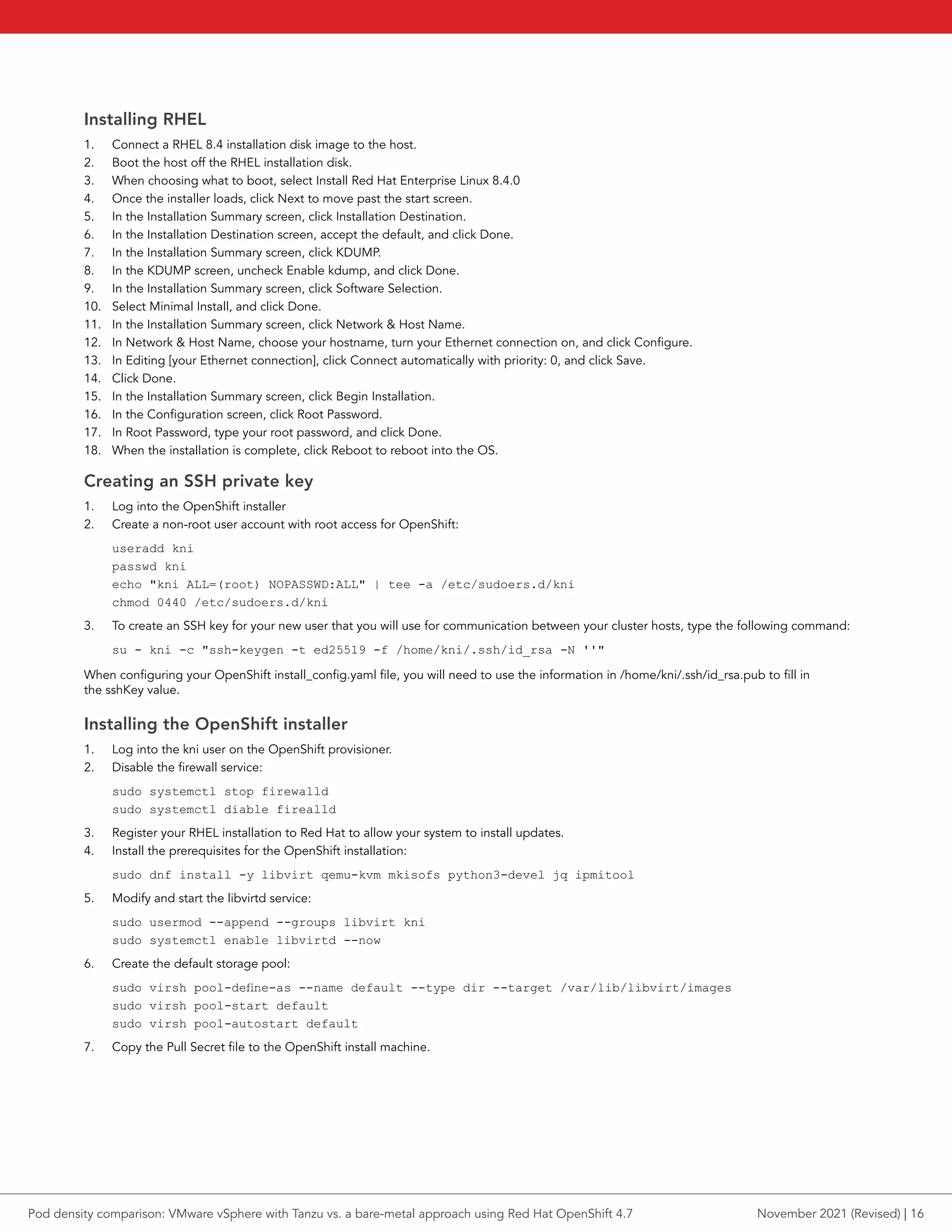 Pod density comparison: VMware vSphere with Tanzu vs. a bare-metal ...