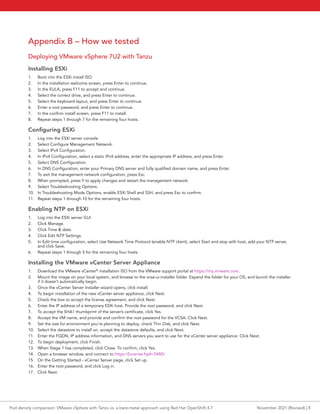 Pod density comparison: VMware vSphere with Tanzu vs. a bare-metal ...