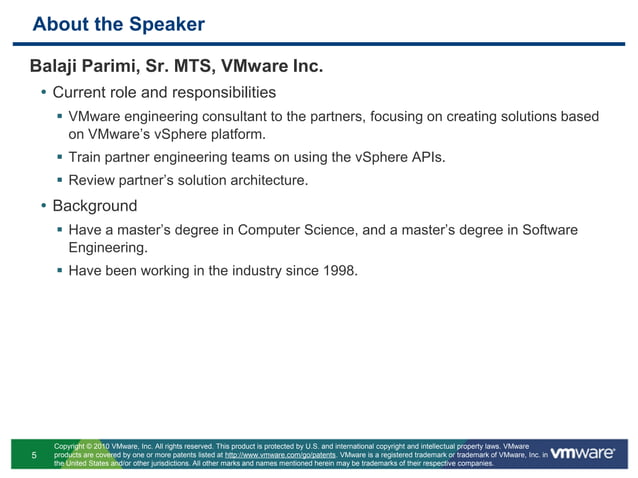 Vmware vSphere Api Best Practices | PPT