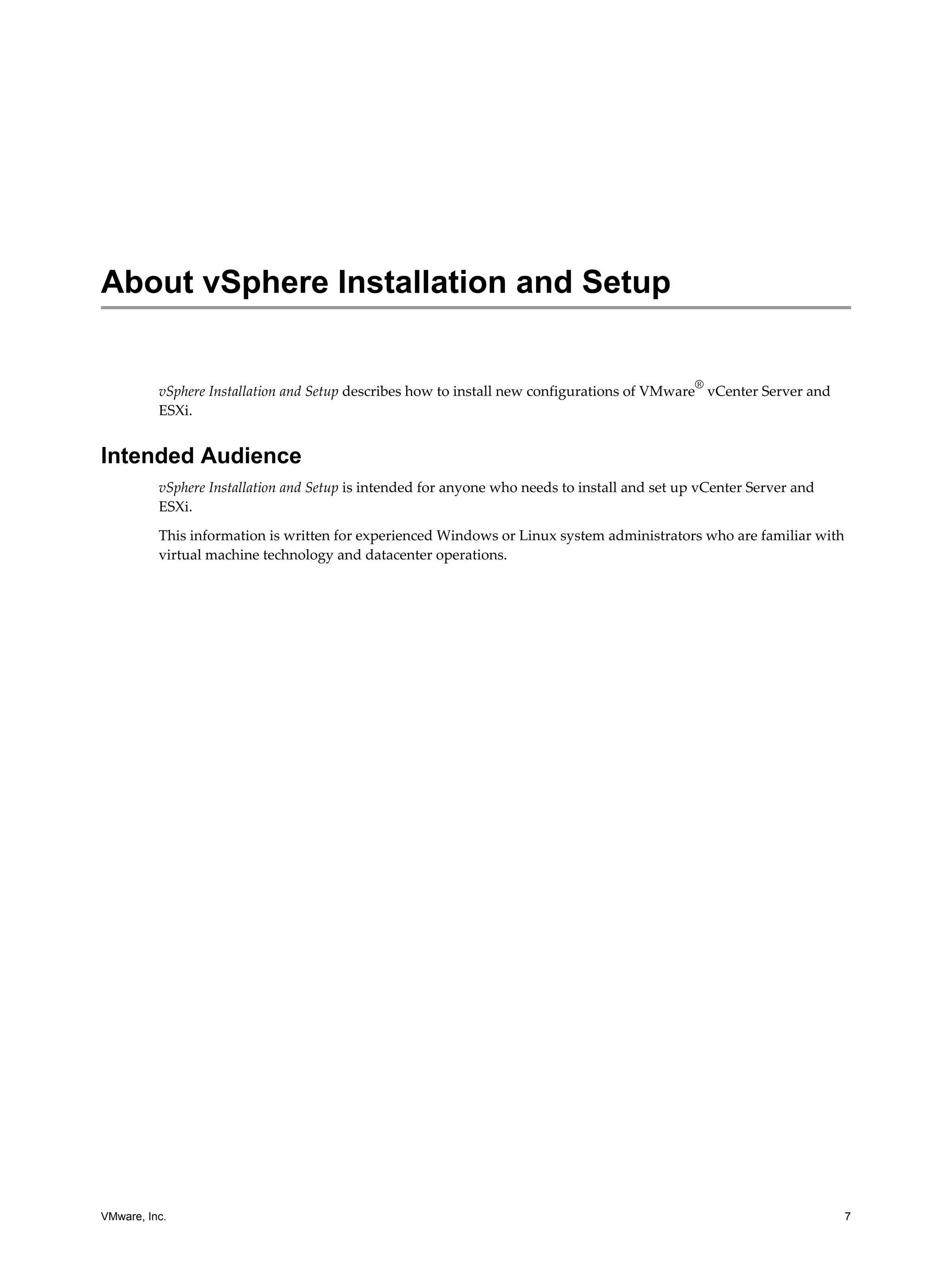 Vsphere esxi-vcenter-server-55-installation-setup-guide | PDF