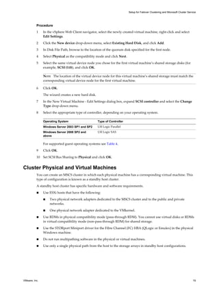 Vsphere esxi-vcenter-server-55-setup-mscs | PDF