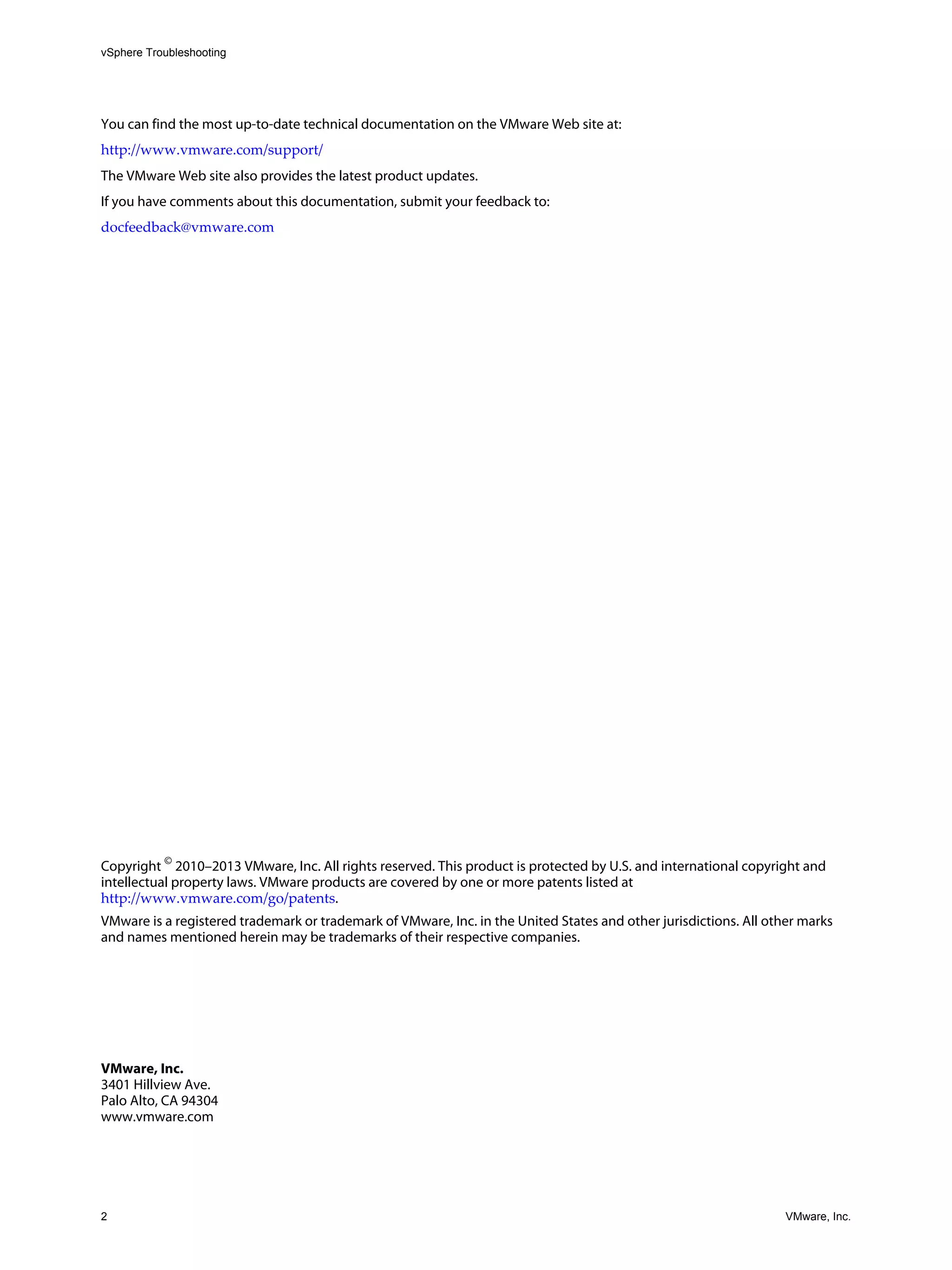 Vsphere esxi-vcenter-server-55-troubleshooting-guide | PDF