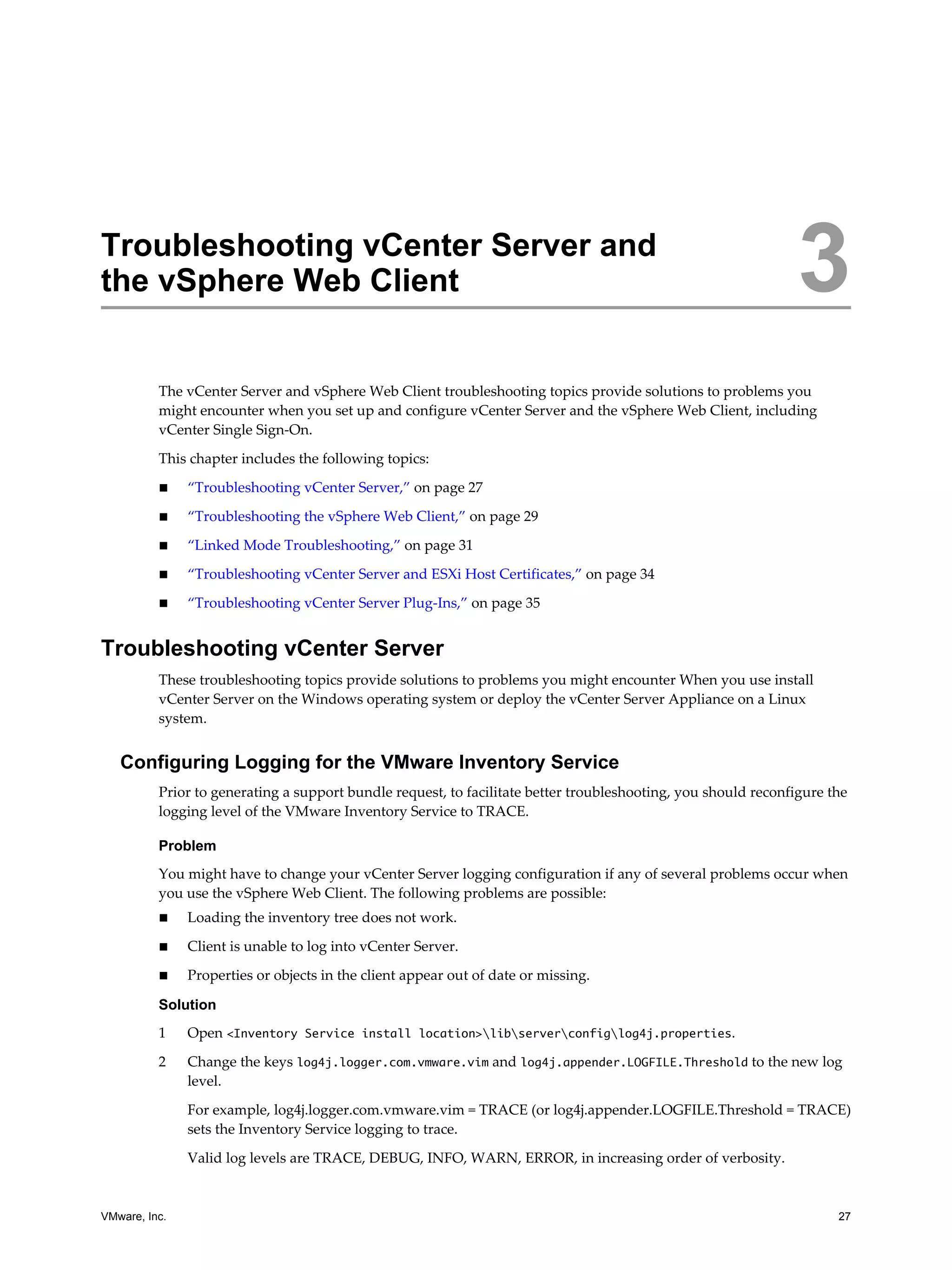 Vsphere esxi-vcenter-server-55-troubleshooting-guide | PDF