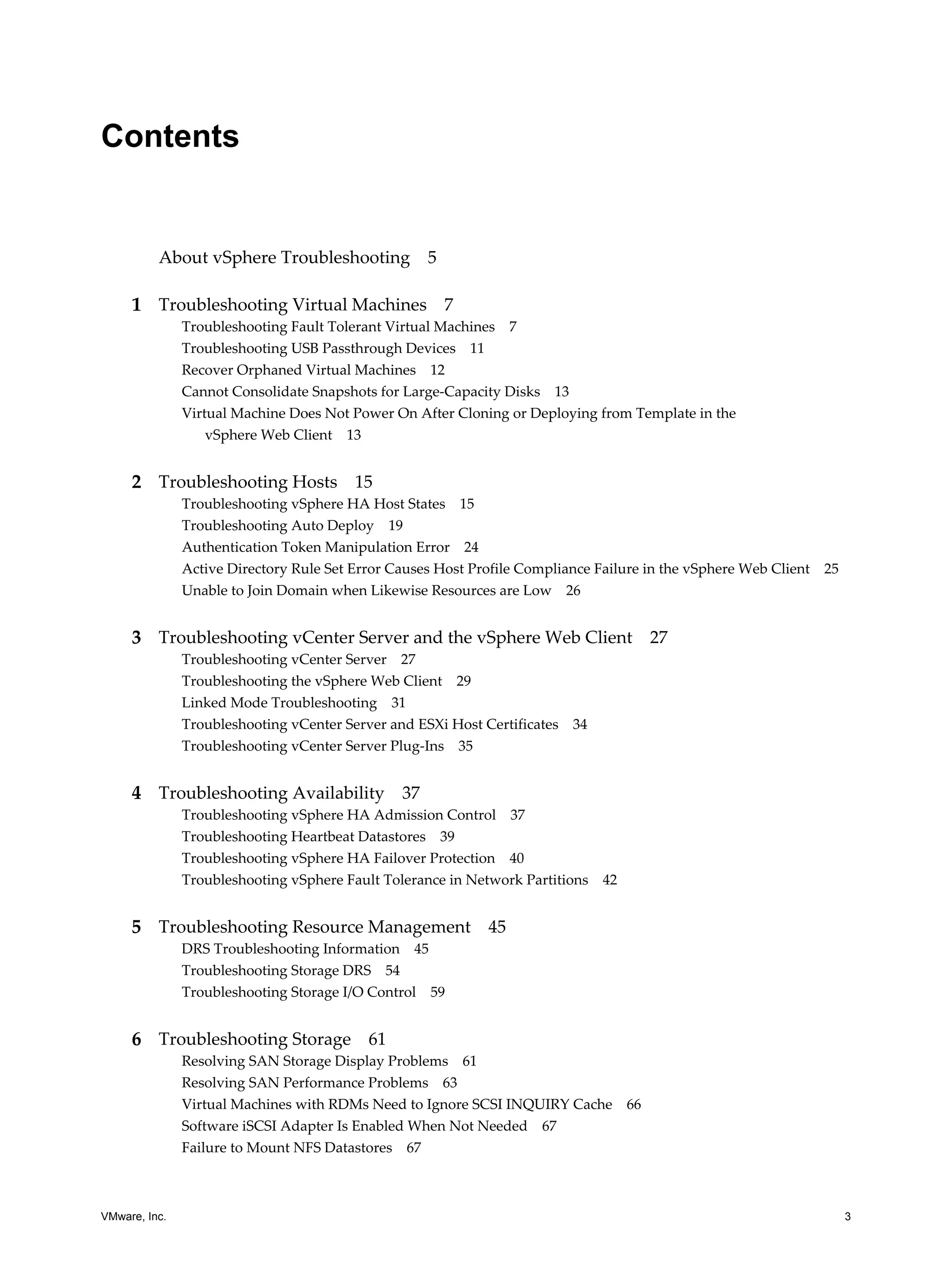 Vsphere esxi-vcenter-server-55-troubleshooting-guide | PDF
