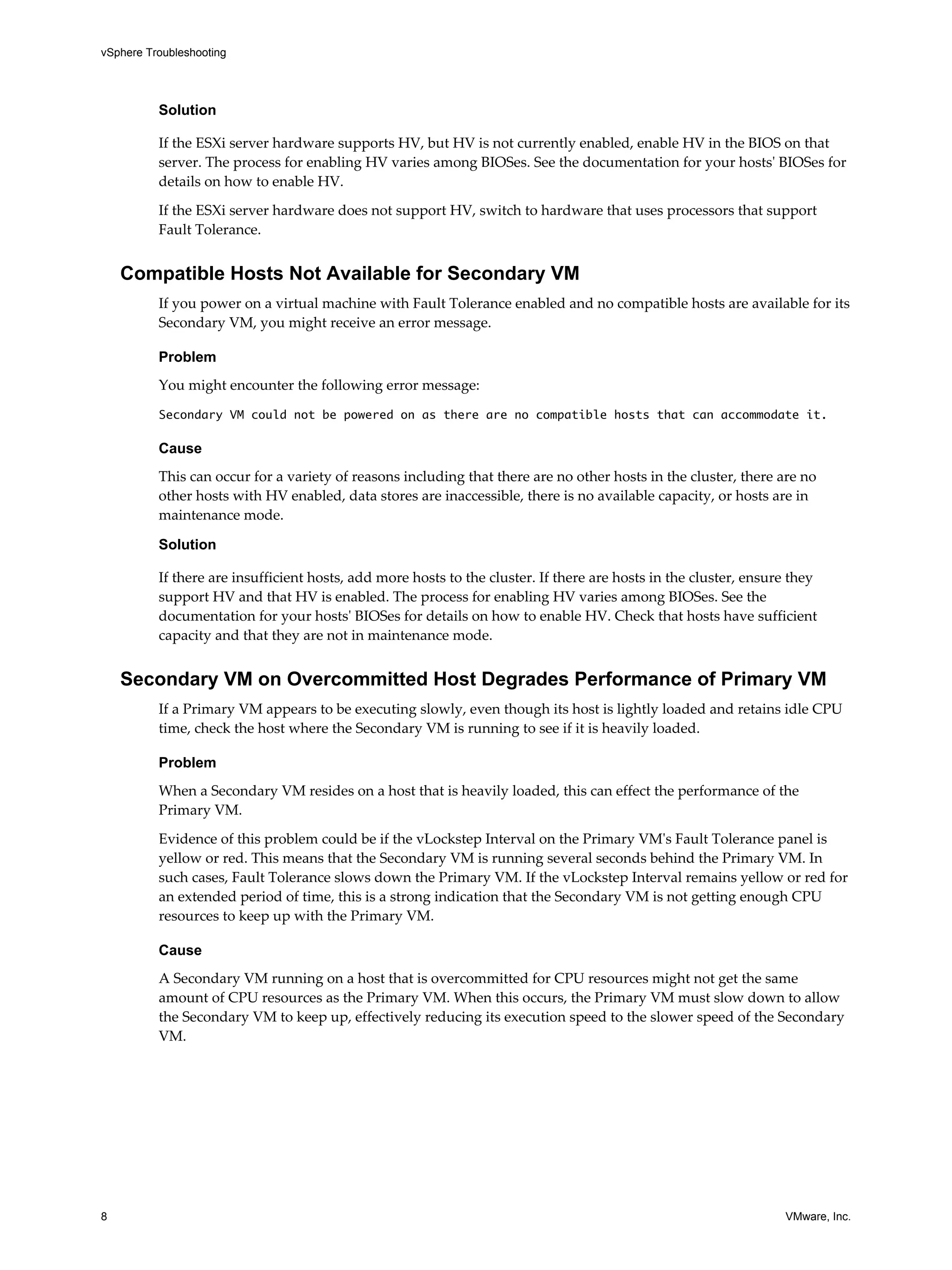 Vsphere esxi-vcenter-server-55-troubleshooting-guide | PDF