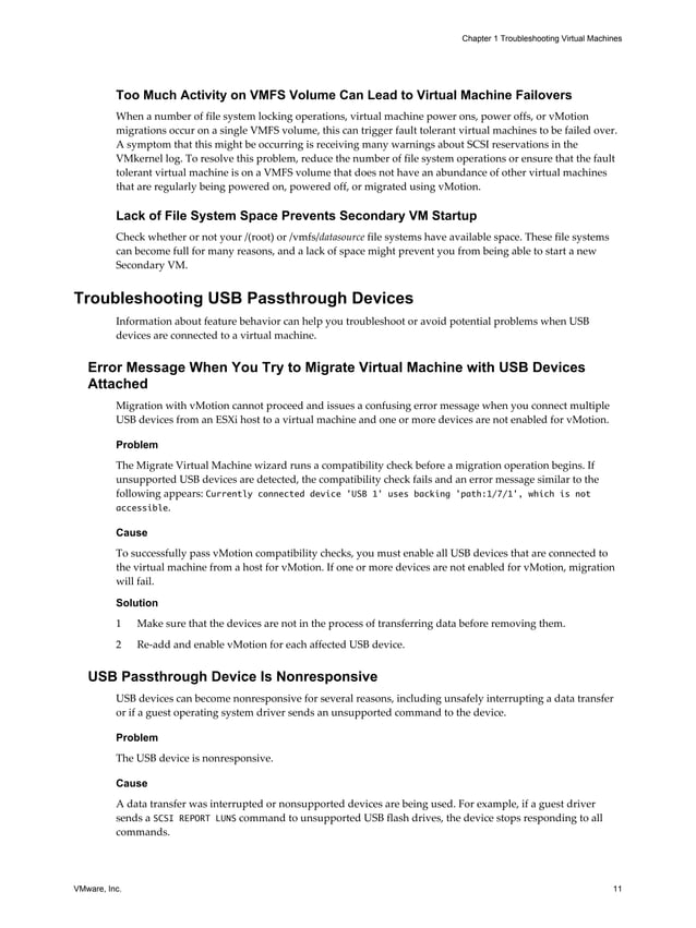 Vsphere esxi-vcenter-server-55-troubleshooting-guide | PDF