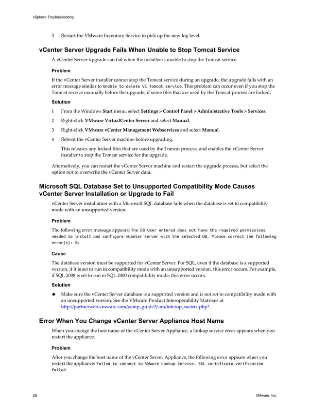 Vsphere esxi-vcenter-server-55-troubleshooting-guide | PDF