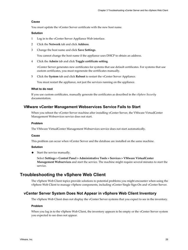 Vsphere esxi-vcenter-server-55-troubleshooting-guide | PDF