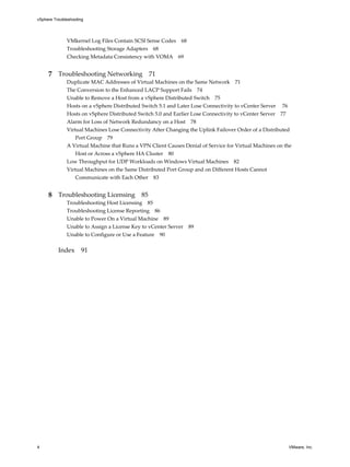 Vsphere esxi-vcenter-server-55-troubleshooting-guide | PDF