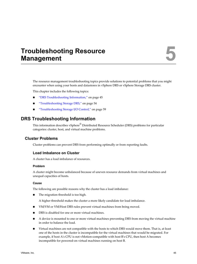 Vsphere esxi-vcenter-server-55-troubleshooting-guide | PDF