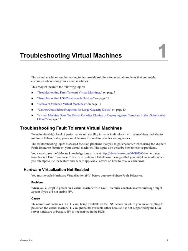 Vsphere esxi-vcenter-server-55-troubleshooting-guide | PDF